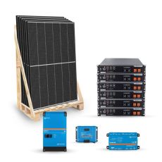 Kit solaire bifacial 5.28kWc - 230V - autonome - stockage Lithium 9.6kWh - Victron - Pylontech ...