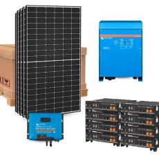 Kit solaire bifacial 5.28kWc - 230V - autonome - stockage Lithium 9.6kWh - Victron - Pylontech ...